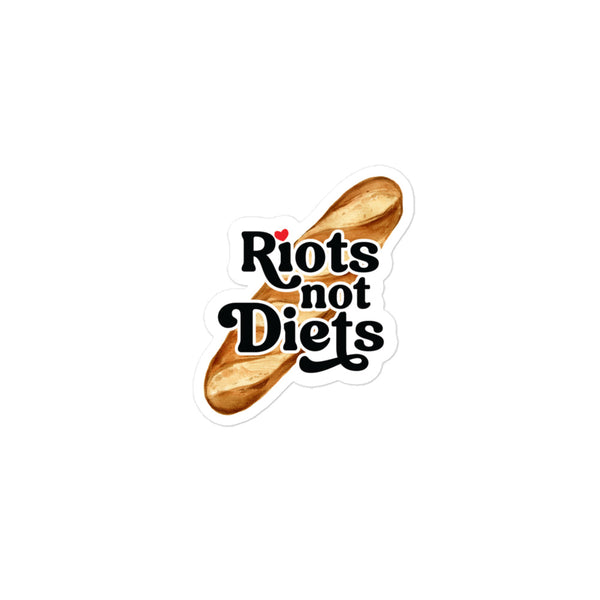 Riots Not Diets Sticker - Riot Healers