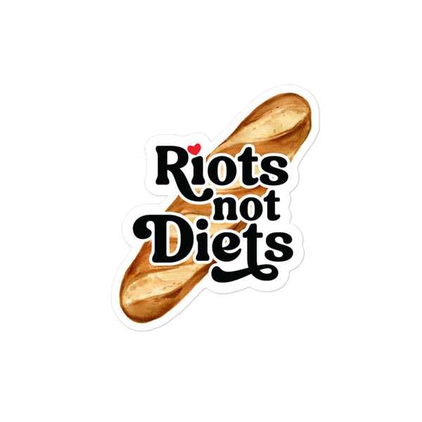 Riots Not Diets Sticker - Riot Healers