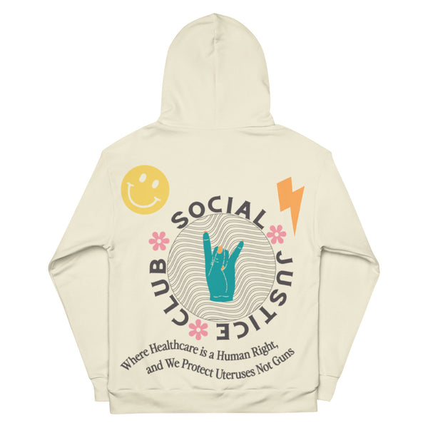 Social Justice Club Hoodie - Cream - Riot Healers