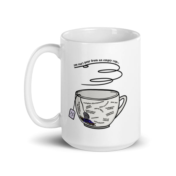 Fill Your Cup First Mug - Riot Healers
